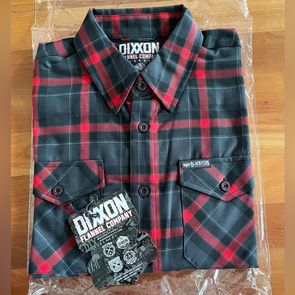 DIXXON | Shirts | Dixxon Flannel Black Flys Thirty Years Limited ...